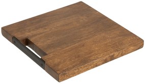 OnaDnes -20% Hnědé dřevěné servírovací prkénko J-Line Mosele 30 x 20 cm