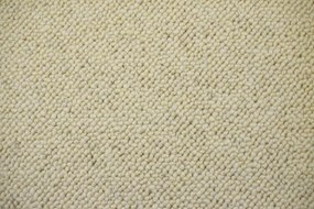 Vlněný koberec Alfawool 86 - bílý - 4m | 5m