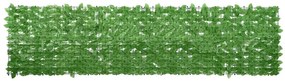 Balkónová zástěna se zelenými listy 300 x 75 cm 315495