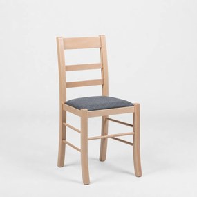 STIMA Židle FURLA s čalouněným sedákem dub sonoma LUX jeans 33