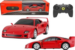 Rastar Sportovní RC auto v měřítku 1:24, dálkově ovládané Ferrari F40, červené