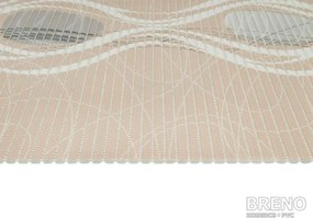 Breno Koupelnová pěnová předložka SOFTY-TEX 79838 abstraktní motiv, šíře 65 cm, Béžová/Vícebarevné