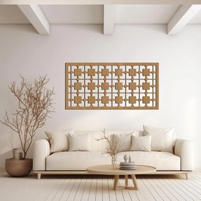 dřevo života Dřevěný dekorační panel na stěnu CROSS II Rozměry (cm): 30x60, Barevný vzor: Buk
