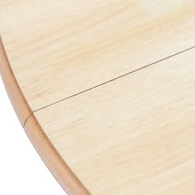 Jídelní stůl bílo-hnědý 106 cm masivní kaučukovník 247354