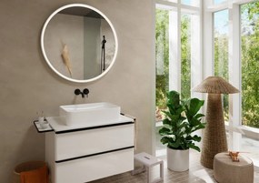 Hansgrohe Tecturis S, páková umyvadlová baterie EcoSmart+ pod omítku s výtokem 225 mm, černá matná, HAN-73351670