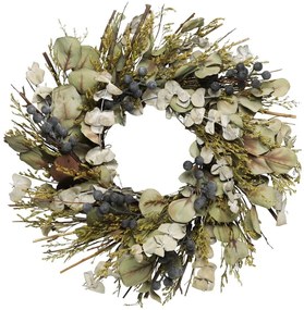 Podzimní dekorativní věnec s eucalyptem Fleuria - Ø 34*7 cm