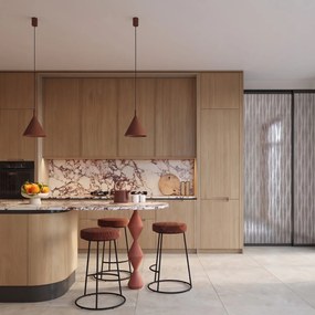 Sollux Lighting Závěsné svítidlo NOX 25 hnědé