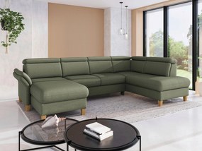 XXXLutz SEDACÍ SOUPRAVA, textil, olivově zelená Sit & More - Sedací soupravy - 00014402578P