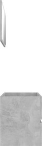 vidaXL 2dílný set koupelnového nábytku kompozitní dřevo [804885] Barva: Betonová šedá