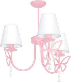 Milagro Lustr Charlotte Pink 3xE14 Dětská lampa 1 ks