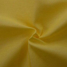Prostěradlo bavlněné jednolůžkové sytě žluté 240x230cm