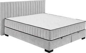 XXXLutz AMERICKÁ POSTEL, 180/200 cm, světle šedá MID.YOU - Postele s úložným prostorem - 002220053914