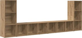 Sestava TV skříněk 4 ks Artisanový dub Kompozitní dřevo 3393524