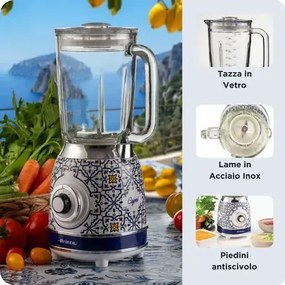 Ariete 5830C Capri bílá / Stojací mixér / 1000 W / 1,5 l / 4 rychlosti