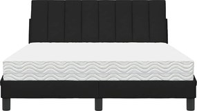 Postel s matrací Hanko černá 140 x 190 cm textil 3310526