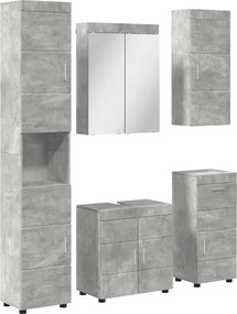 Sada koupelnového nábytku TULUM 5 ks Betonově šedá 3398057