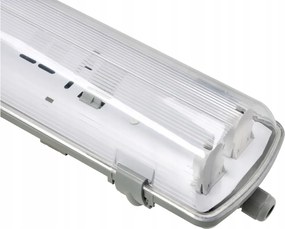 LED hermetické svítidlo 120 cm, 36 W, 3600 lm, 6000 K, do garáže, s plechem