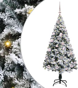 Umělý vánoční stromeček Bílá 150 cm PVC, ocel a plast 3396951