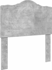 Rám postele s čelo Betonově šedá 70 x 190 cm Kompozitní dřevo 3413669