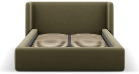 Zelená čalouněná dvoulůžková postel s úložným prostorem s roštem 140x200 cm Jason – Windsor &amp; Co Sofas