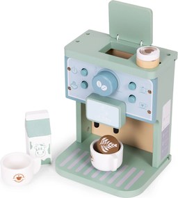 Dřevěný kávovar pro děti ESPRESSO modrý