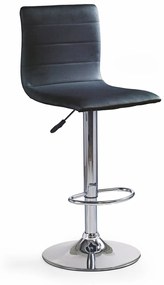 Nastavitelná barová židle Vysoká Ocelová černá OCER