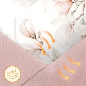 LIONELO Zavinovačka Pink Flower / Zavinovačka / TOG 2,5 / 90 × 90 cm /