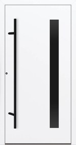 Hliníkové vchodové dveře FM Turen Premium P90 M24 BLACKLINE bílá RAL9016 Orientace dveří: Levé, otevírání dovnitř, Standardní rozměr dveří včetně rámu: 100 cm x 200 cm - vnější rozměr rámu
