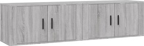 Nástěnné TV skříňky 2 ks šedé sonoma 80 x 34,5 x 40 cm 3188356