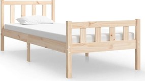 vidaXL Rám postele masivní dřevo 90 x 190 cm Single [810645] Barva: Přírodní