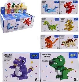 Kostky Dinosaurus 8 ks / Stavebnice / Plast / od 6 let