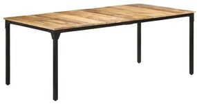 vidaXL Jídelní stůl 200 x 100 x 76 cm hrubé mangovníkové dřevo
