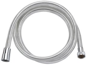 Aqualine, LASER plastová sprchová hadice, hladká, 150cm, chrom/bílá, 11150
