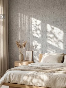 Sinsay - Sada plstěných nástěnných panelů ve tvaru puzzle 9 pack - šedá