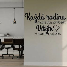 Samolepka Každá rodina má svůj příběh