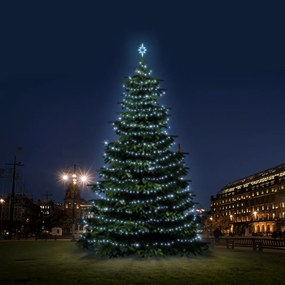 LED světelná sada na vánoční stromy vysoké 12-14 m, ledová bílá