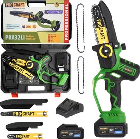 Procraft PKA32Li 20V SET - akumulátorová ruční pilka (s 4,0 Ah akumulátorem a nabíječkou) - bez pouzdra na opasek