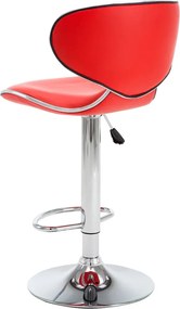 323645  Bar Stools 2 pcs Red Faux Leather 323645