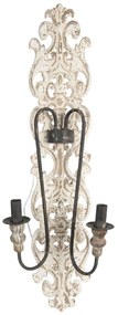 Vintage nástěnná lampa s ornamenty Nicodeme - 19*18*95 cm