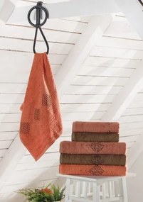 Stanex Bambusové ručníky a osušky FLORENCE VARIANTA PROVEDENÍ: Ručník 50x100 cm - HNĚDÁ