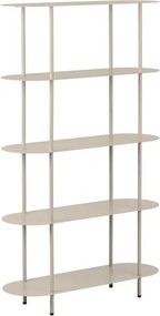 Béžový kovový regál 90x150x31 cm Rieti – House Nordic
