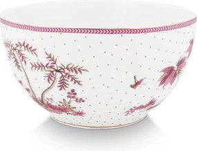Pip Studio Jolie Dots Gold miska ∅18cm, růžová (miska z tenkostěnného porcelánu)