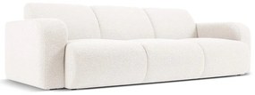 Bílá pohovka z textilie bouclé 235 cm Molino – Micadoni Home