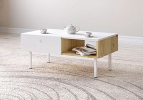 Konferenční stolek Tulia dub artisan/bílý
