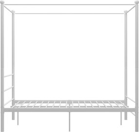 Rám postele s nebesy bílý kovový 120 x 200 cm 325058