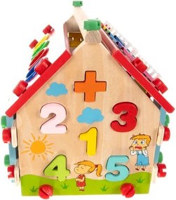 Montessori multifunkční dřevěný domeček Kruzzel 22564