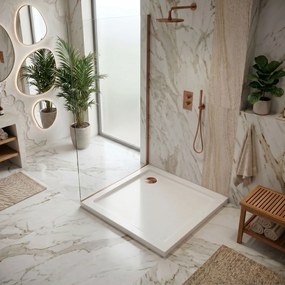 Rea, Sprchová vanička akrylová Rea Belmond White 90x90, KPL-04371