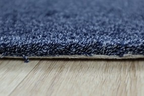Spoltex, Metrážový koberec Elizabet 182 modrá, na míru, šíře 4m, modrá, filc, ložnice