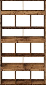 Dělicí stěna old wood 100 x 33 x 187,5 cm kompozitní dřevo 3309544