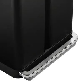 Simplehuman 58 l (34/24) matná černá ocel / Pedálový odpadkový koš na
